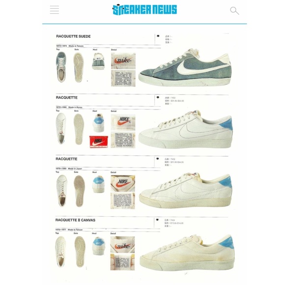 Nike | Shoes | Nike 8s Vintage Racquette Tennis Sneakers | Poshmark